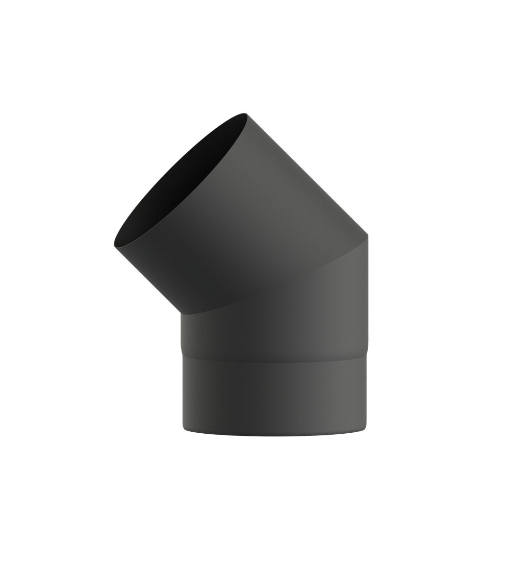 125mm Diameter - Stove Pipe 45 Degree Bend – The Wood Stove Shop
